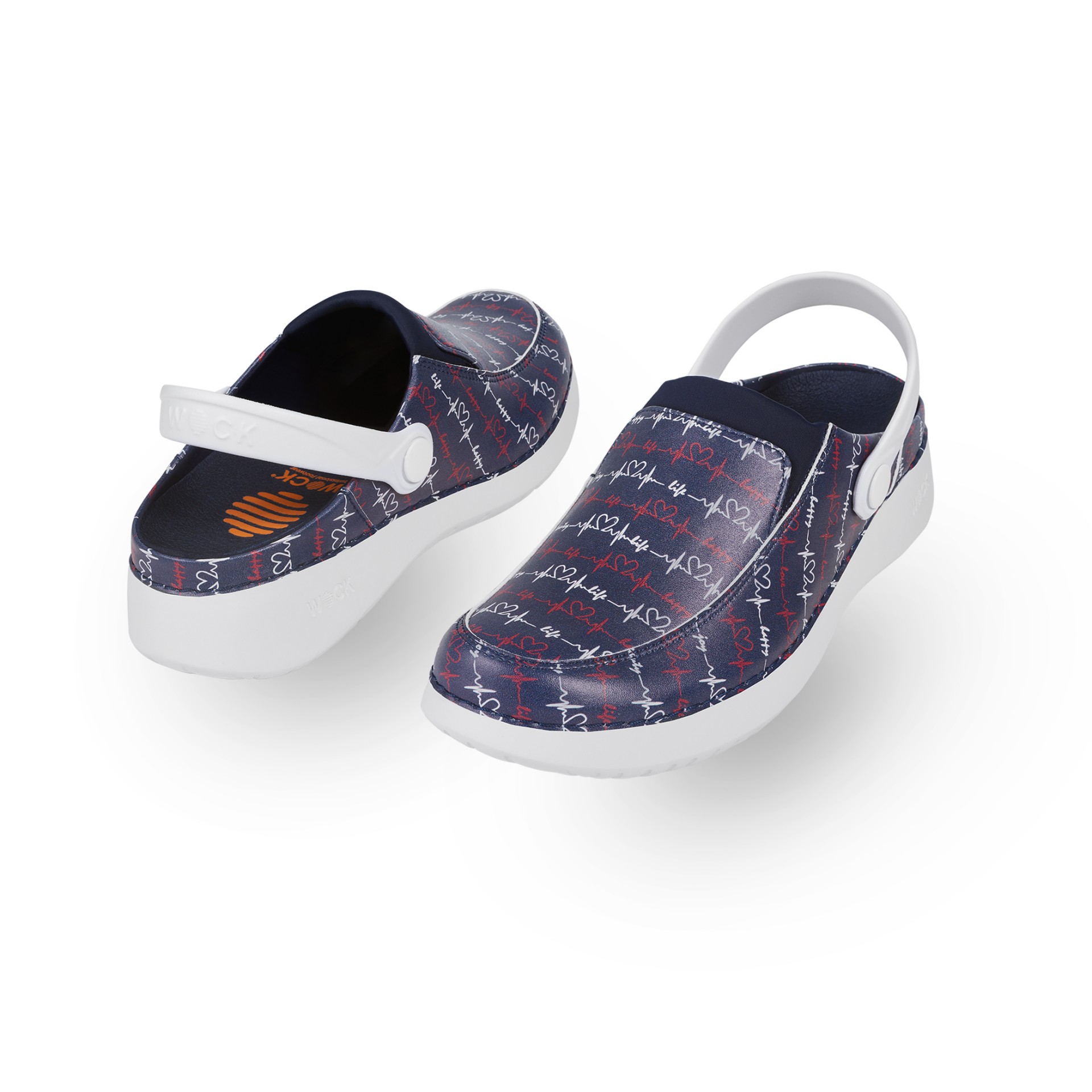 WOCK Healthcare and Nursing Clogs w/ Design- FEEL UNIQUE 05 - 10015564