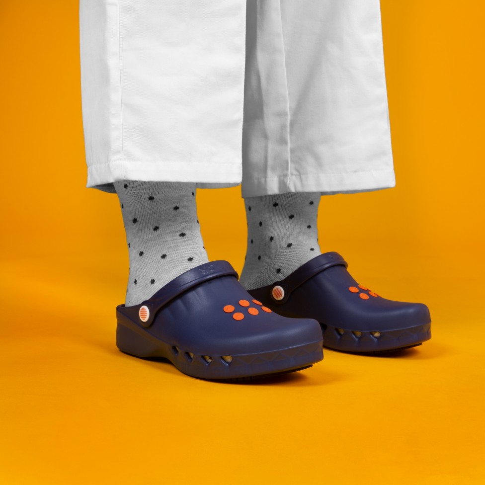 WOCK NavyBlue Non Slip Chef/Work Clogs NUBE 01 - 10004934