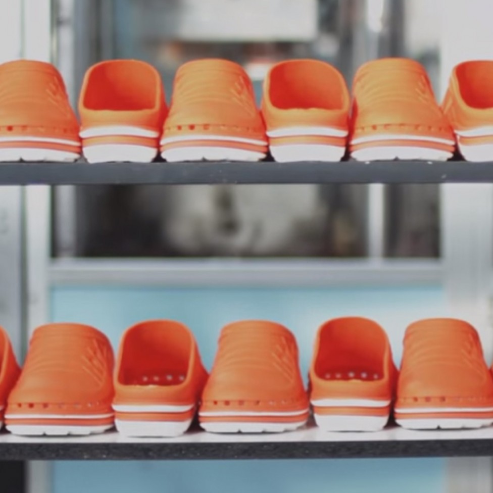 WOCK Orange/White Theatre Clogs - Men and Women CLOG 05 w/ strap - 10004358