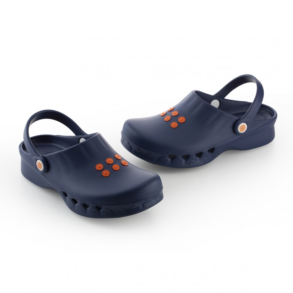 WOCK NavyBlue Non Slip Chef/Work Clogs NUBE 01 - 10004934