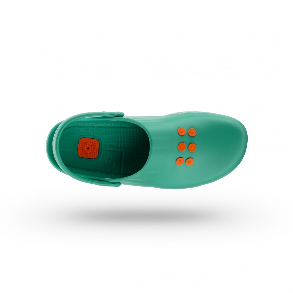 WOCK Green Non Slip Chef/Work Clogs NUBE 05 - 10004928